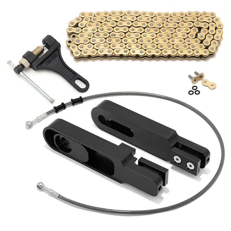 Swing Arm Extensions Brake Line Chain Remover Kit for Kawasaki Ninja Z ...